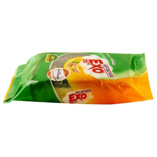 Exo Bacto Anti-Bacterial 2 In 1 Sponge Scrub Pad (6.5 cm X 10 cm) - JioMart