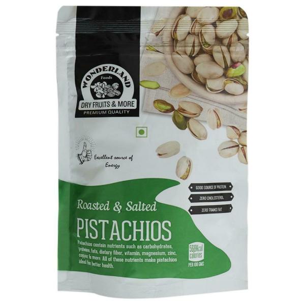 Wonderland Foods Roasted & Salted Pistachios 200 g (Pack of 2) - JioMart