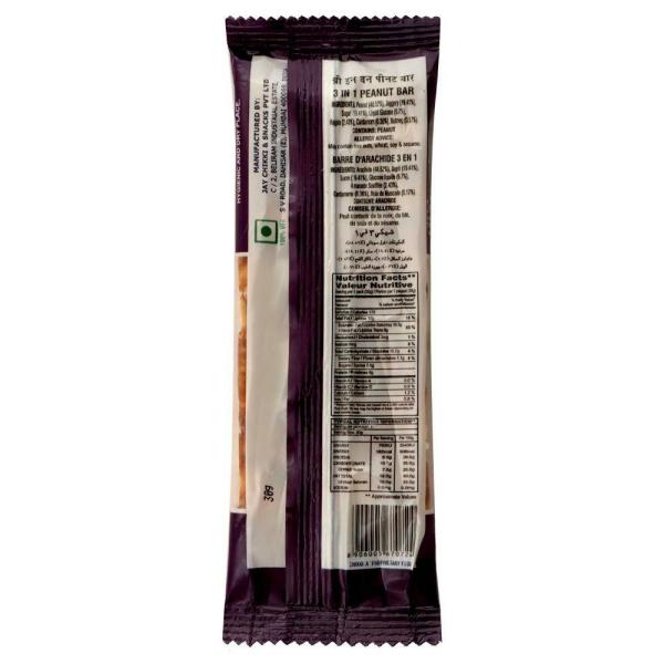 Charliee 3 In 1 Peanut Chikki Bar 30 g - JioMart