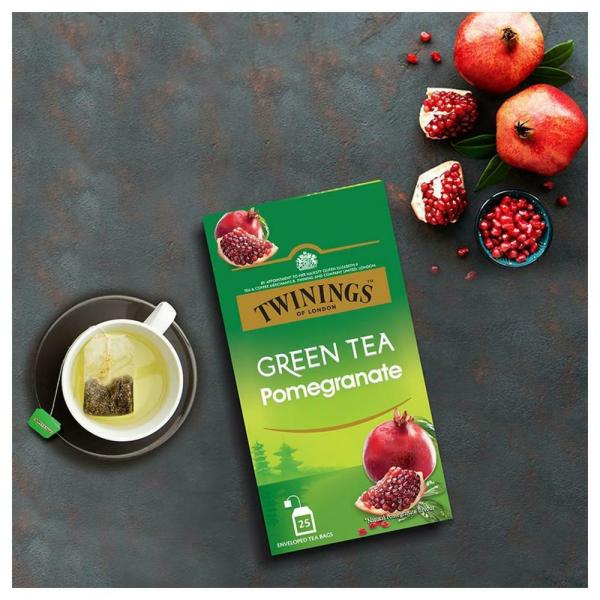 Twinings Pomegranate Green Tea Bags 25 pcs - JioMart