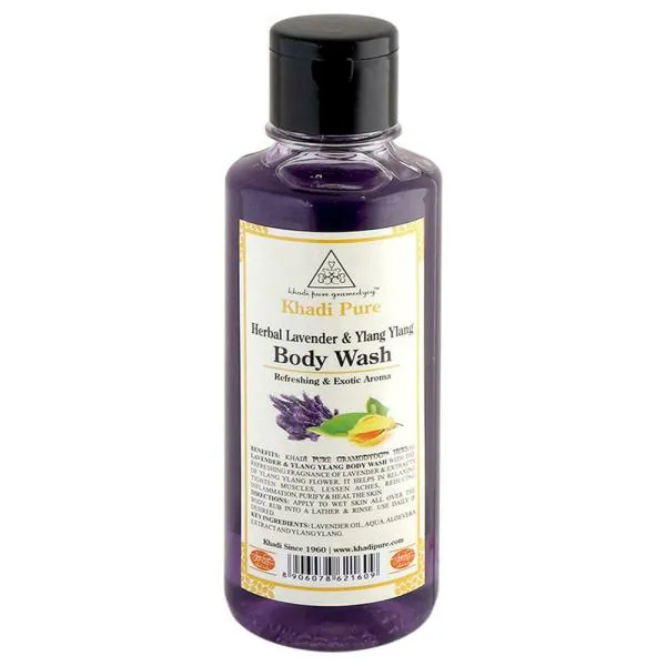 Khadi Pure Herbal Lavender & Ylang Ylang Body Wash 210 ml - JioMart
