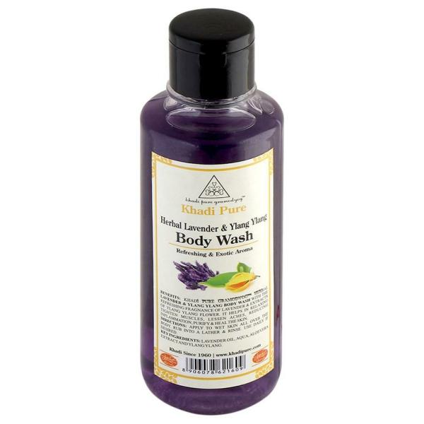 Khadi Pure Herbal Lavender & Ylang Ylang Body Wash 210 ml - JioMart