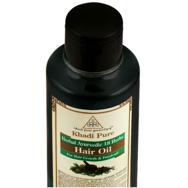 Khadi Pure Ayurvedic 18 Herbs Herbal Hair Oil 210 ml - JioMart