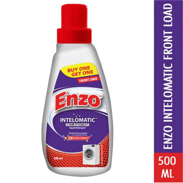 Enzo Intelomatic Front Load Liquid Detergent 500 ml (Buy 1 Get 1 Free ...