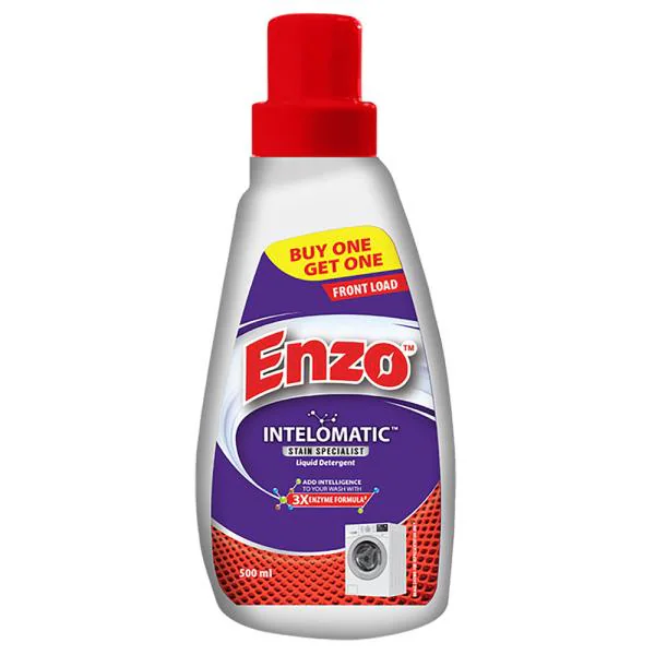Enzo Intelomatic Front Load Liquid Detergent 500 ml (Buy 1 Get 1 Free ...