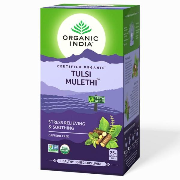 Organic India Tulsi Mulethi Tea Bags 25 pcs - JioMart