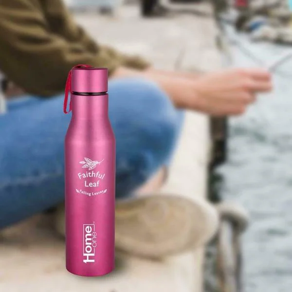 Home One Stainless Steel Pink Water Bottle 500 ml - JioMart