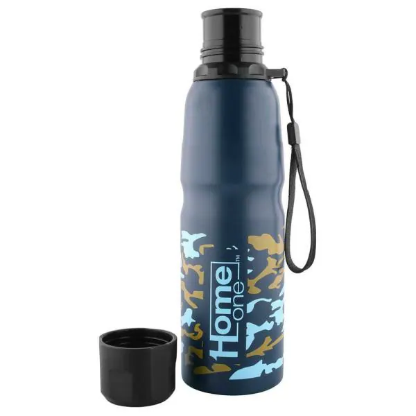 Home One Army Blue Stainless Steel Water Bottle 1 L - JioMart