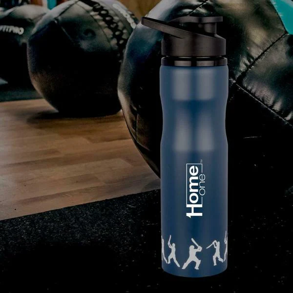 Home One Matt Blue Stainless Steel Water Bottle - JioMart