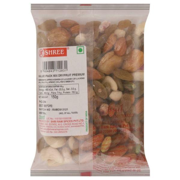 Shree Value Pack Mix Dry Fruits 150 g - JioMart