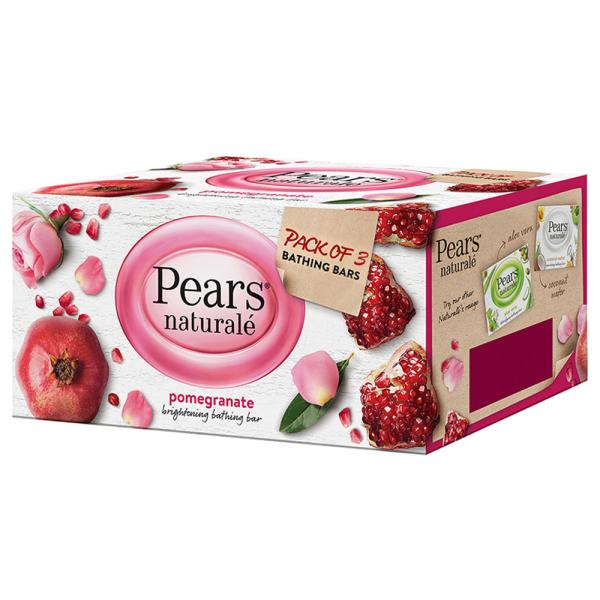Pears Natural Pomegranate Soap 125 g (Pack of 3) - JioMart