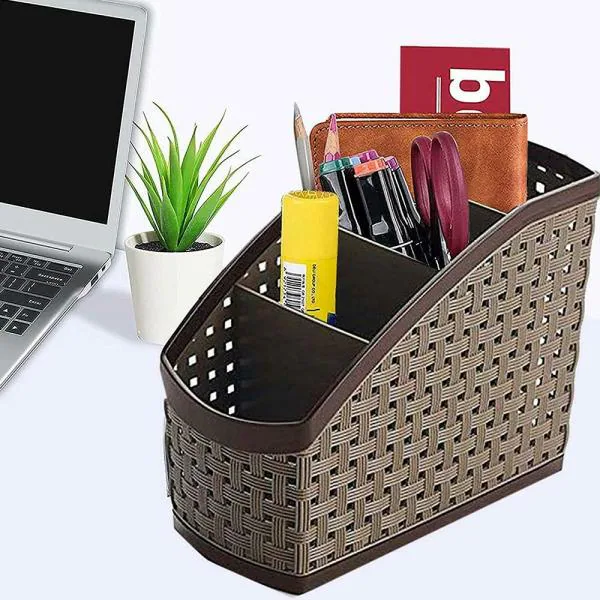 Nakoda Bolt Brown Plastic Multi-Purpose Stand/Cutlery Rack - JioMart