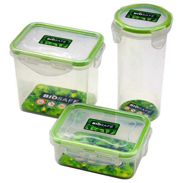 Pratap Biosafe Assorted Plastic Container 330+ 880+ 550 ml (1014) - JioMart