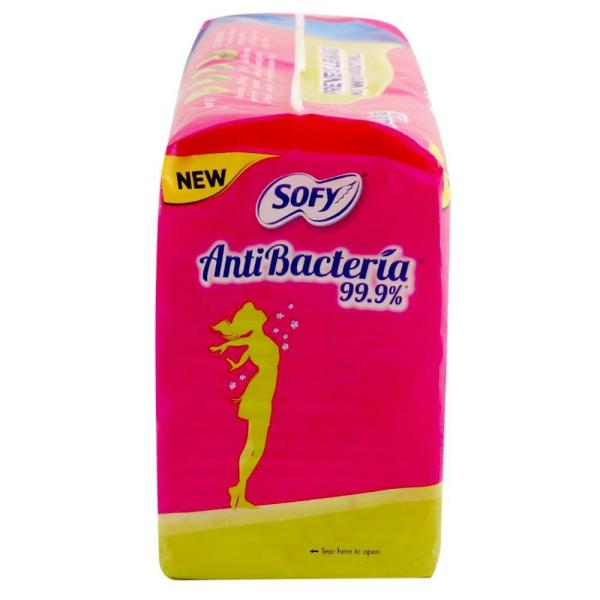 Sofy Anti Bacteria Sanitary Napkin with Wings (XL+) 44 pads - JioMart