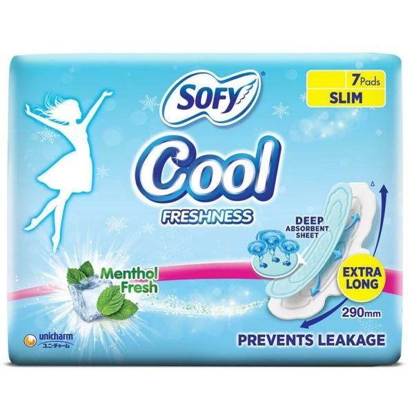 Sofy Cool Sanitary Napkin with Wings (XL+) 7 pads - JioMart
