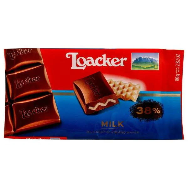 Loacker Classic Milk Wafer Chocolate Bar 80 g - JioMart