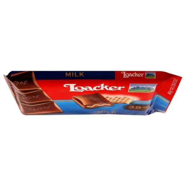 Loacker Classic Milk Wafer Chocolate Bar 80 g - JioMart