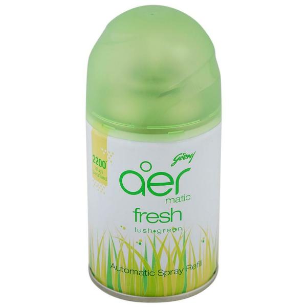 Godrej Aer Matic Fresh Lush Green Automatic Spray Diffuser Refill 225 ...