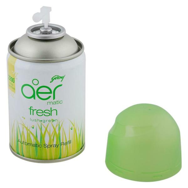 Godrej Aer Matic Fresh Lush Green Automatic Spray Diffuser Refill 225 ...