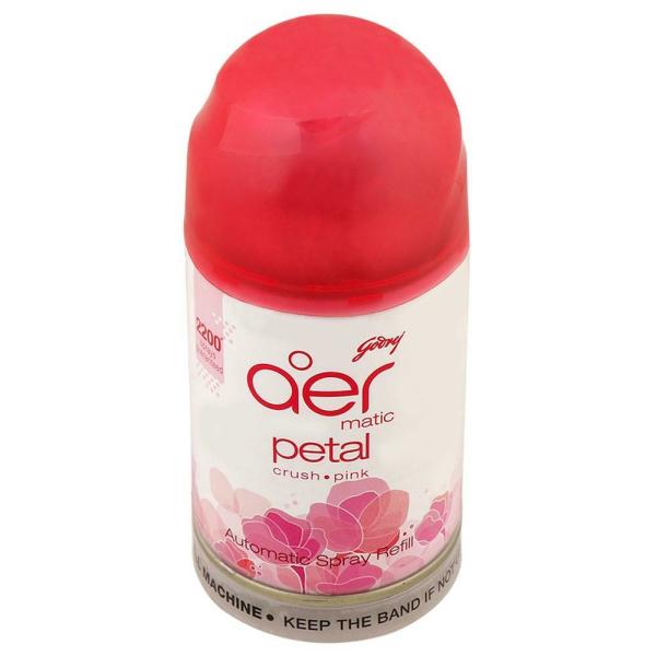 Godrej Aer Matic Petal Crush Pink Automatic Spray Diffuser Refill 225 ...