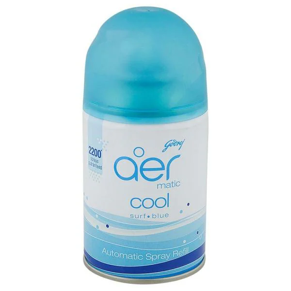 Godrej Aer Matic Cool Surf Blue Automatic Spray Diffuser Refill 225 ml ...