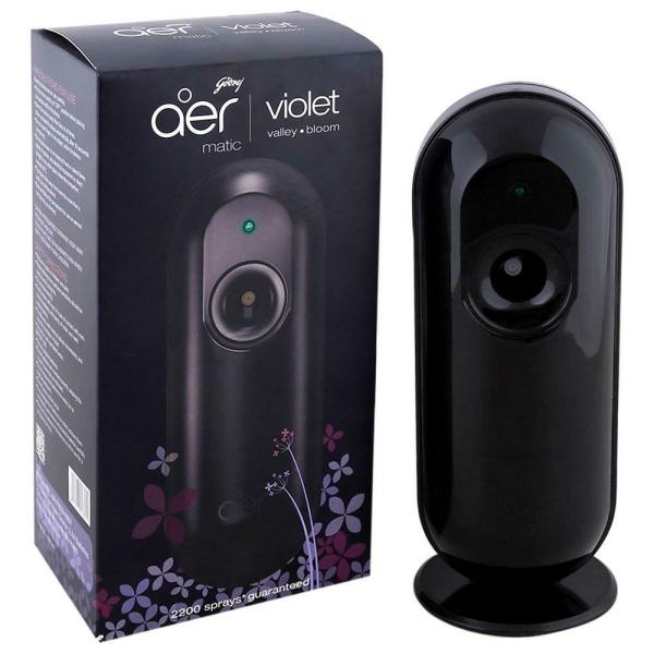 Godrej Aer Matic Violet Valley Bloom Diffuser Machine + Refill 225 ml ...