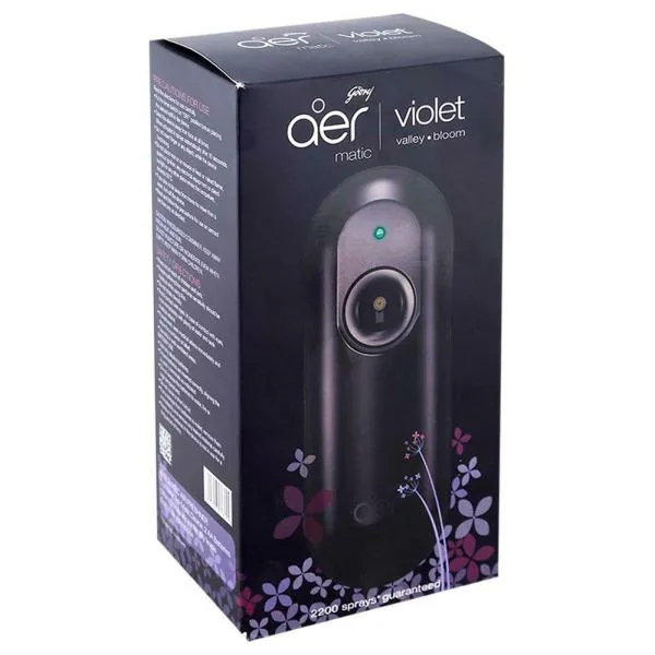 Godrej Aer Matic Violet Valley Bloom Diffuser Machine + Refill 225 ml ...