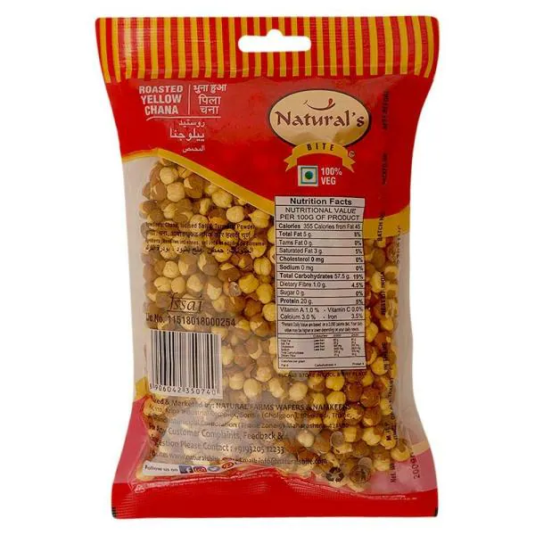 Natural's Bite Roasted Yellow Chana 200 g - JioMart