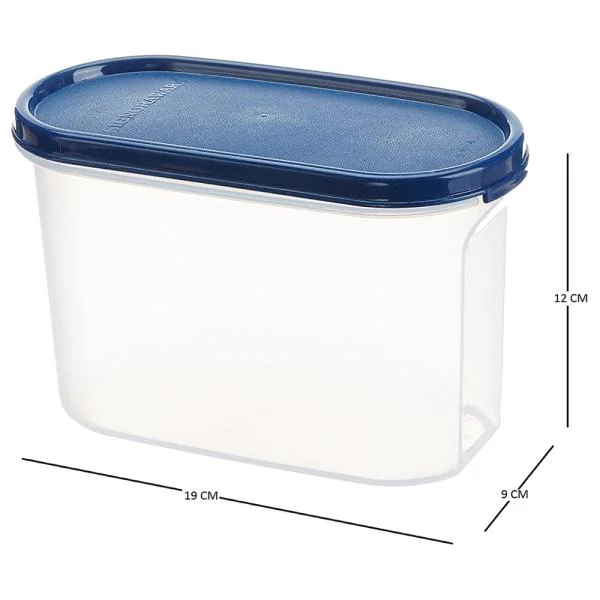 Signoraware Modular Blue Oval Plastic Container 1.1 L - JioMart