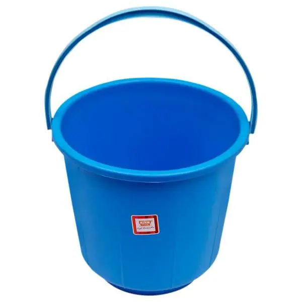 All Time Plastics Strip Blue Plastic Bucket with Handle 16 L - JioMart