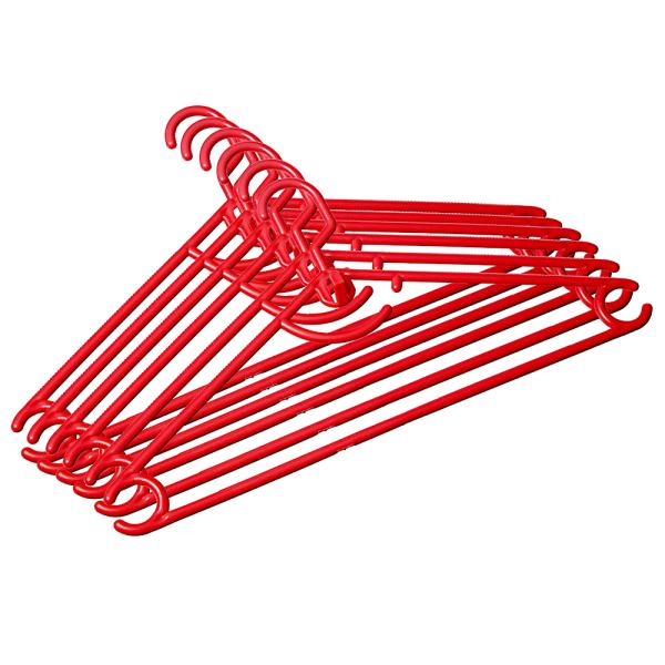 All Time Red Plastic Hanger (Set of 6) - JioMart