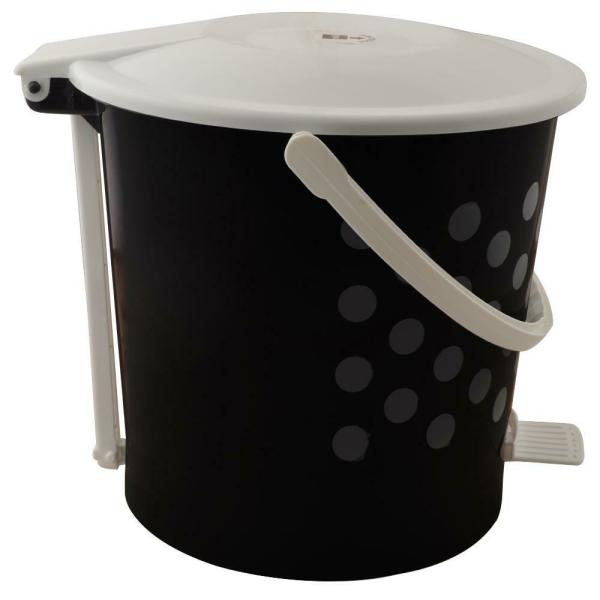 Cello Fusion Black Plastic Pedal Dustbin 10 L - JioMart
