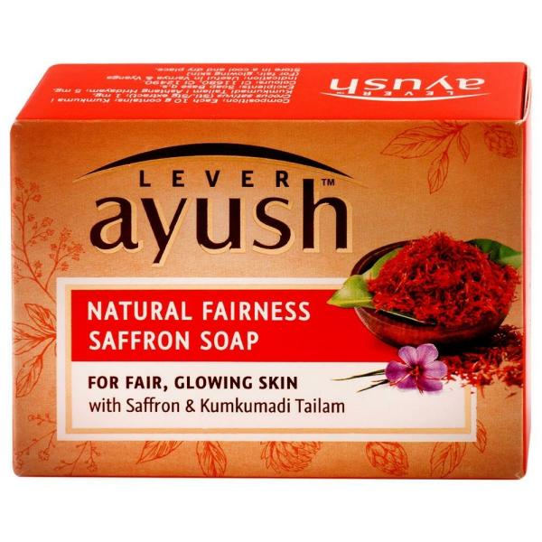 Ayush Saffron Natural Fairness Soap 100 g (Pack of 4) - JioMart