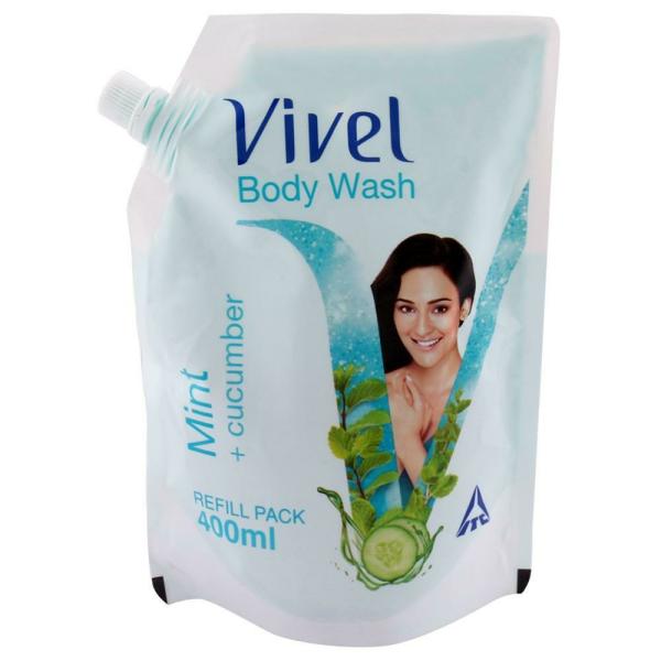 Vivel Mint + Cucumber Body Wash Refill 400 ml - JioMart