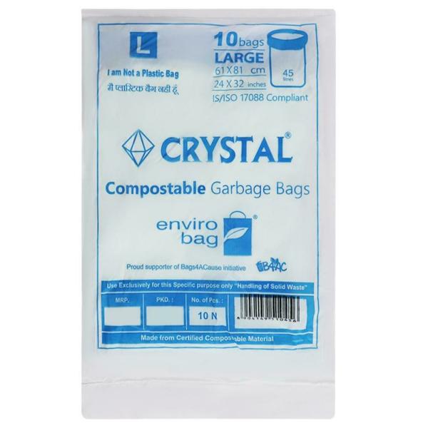Crystal Compostable Garbage Bag 24x32 inch (10 pcs) - JioMart