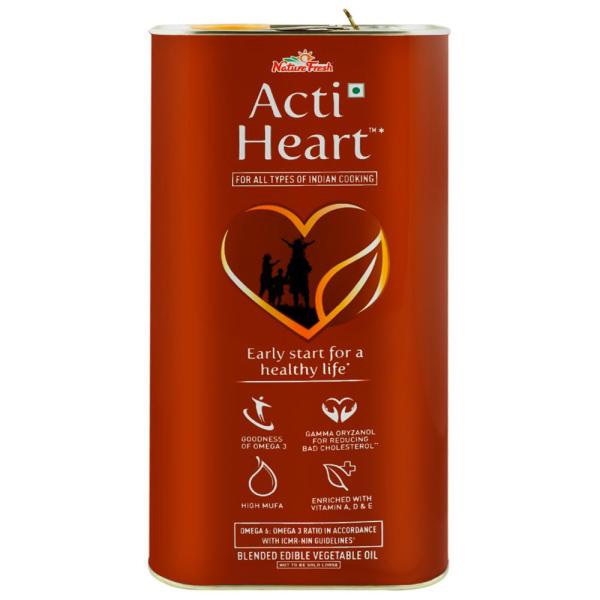 Nature Fresh Acti Heart Blended Edible Vegetable Oil 5 L - JioMart