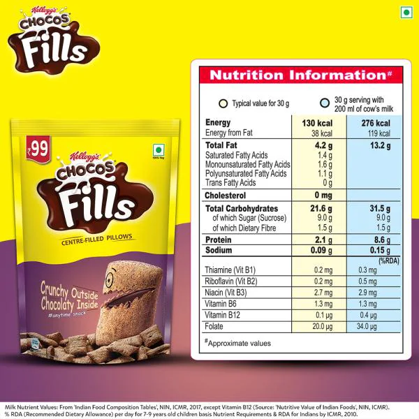 Kellogg's Chocos Fills 180 g - JioMart