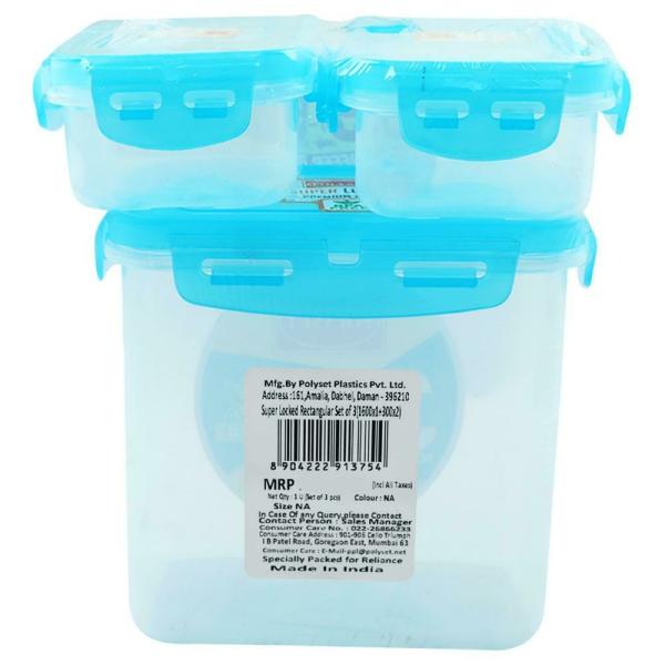 Polyset Super Rectangular Container (Set of 3) - JioMart