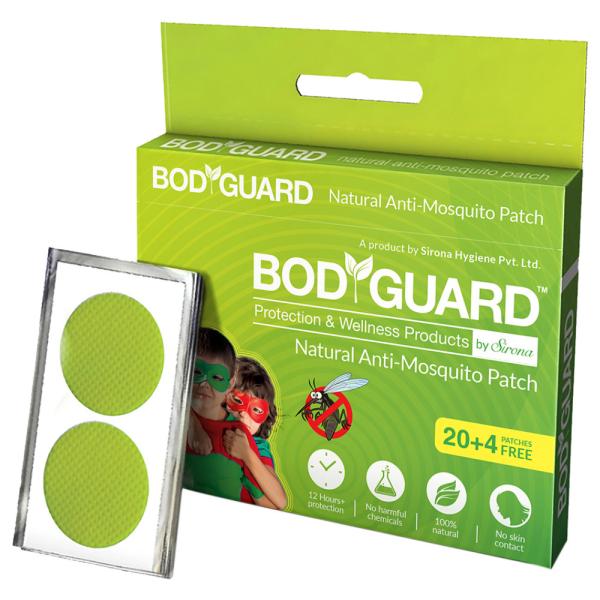 BodyGuard Natural Anti-Mosquito Patch (20 + 4 pcs) - JioMart