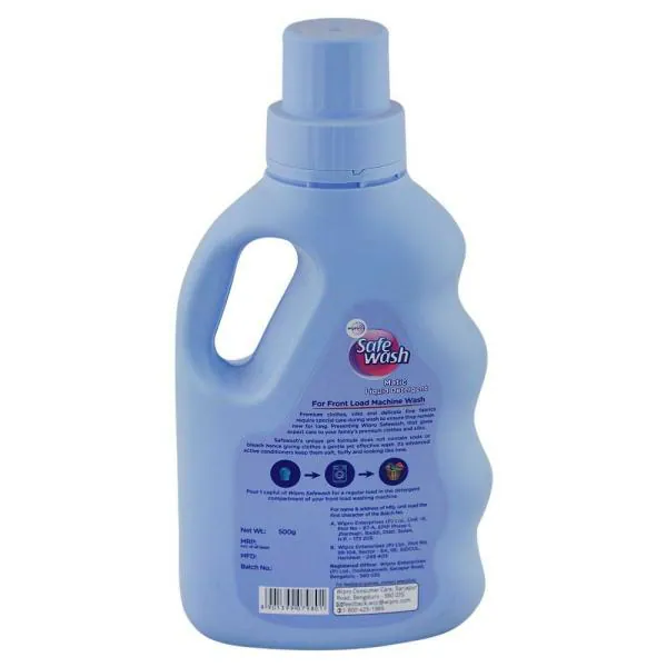Wipro Safewash Matic Front Load Liquid Detergent 500 g - JioMart