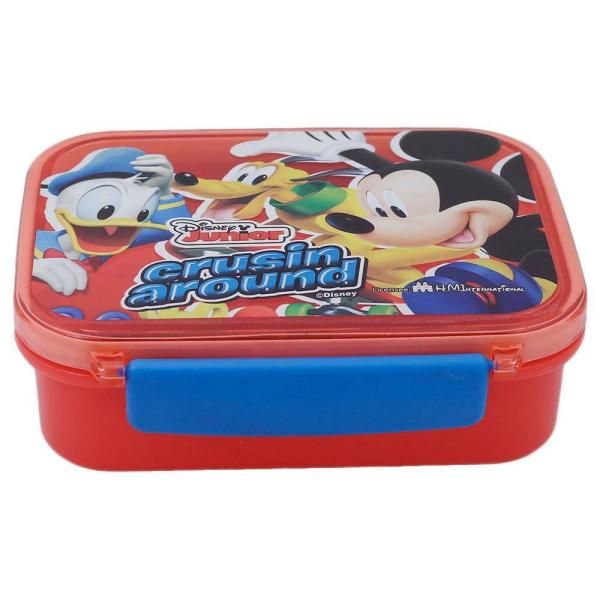 Disney Mickey Mouse Red Rectangular Plastic Lunch Box 400 ml - JioMart