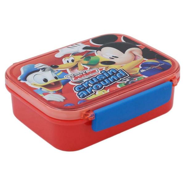 Disney Mickey Mouse Red Rectangular Plastic Lunch Box 400 ml - JioMart