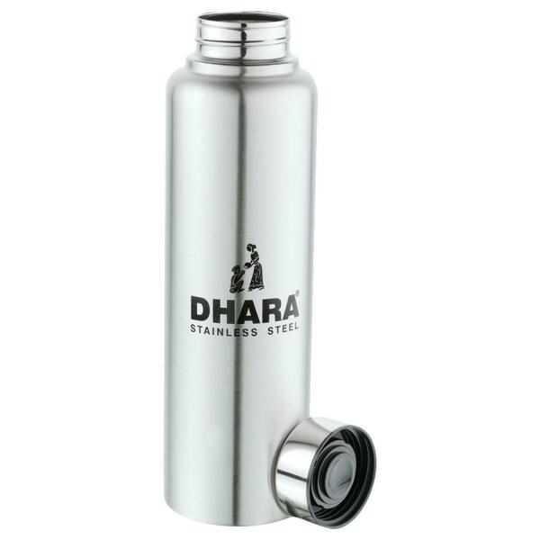 Dhara Thunder Cylindrical Stainless Steel Bottle 1 L - JioMart