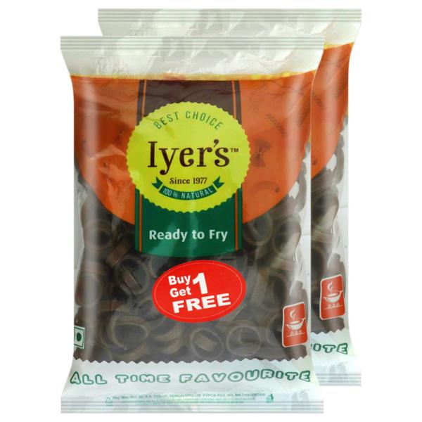 Iyer's Ready to Fry Onion Sandige Papad 140 g (Buy 1 Get 1 Free) - JioMart
