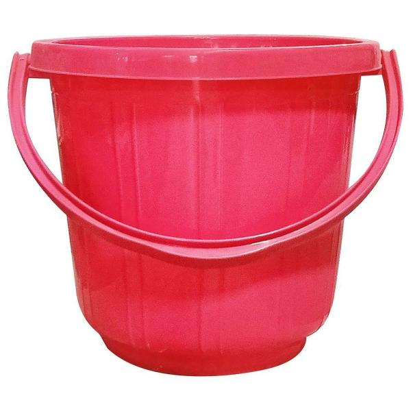 Princeware Super Deluxe Pink Plastic Bucket With Handle 13 L (L1136PH ...