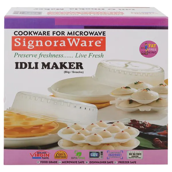 Signoraware Off White Round Plastic Idli Maker (L) - JioMart
