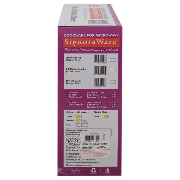 Signoraware Off White Round Plastic Idli Maker (L) - JioMart