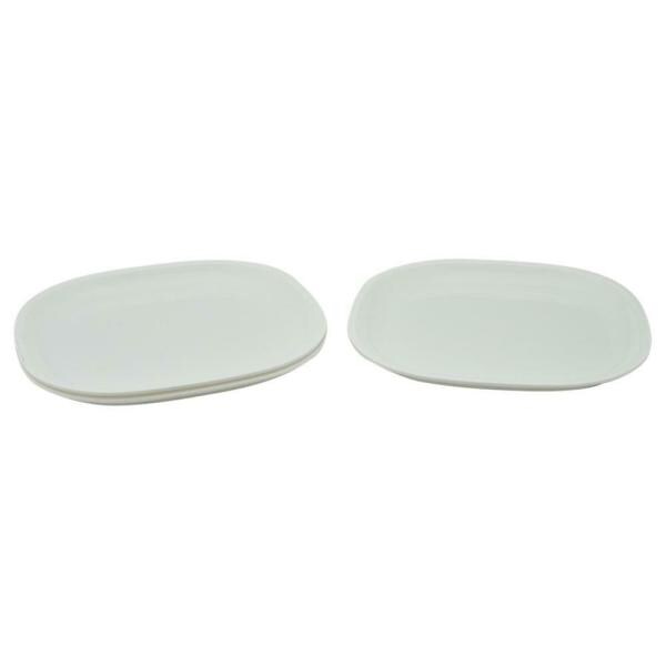 SignoraWare White Square Plastic Half Plate 20.5 cm (Set of 3) - JioMart