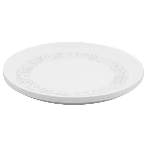 SignoraWare Circle Scapes Round Plastic Full Plate 27 cm (Set of 3 ...