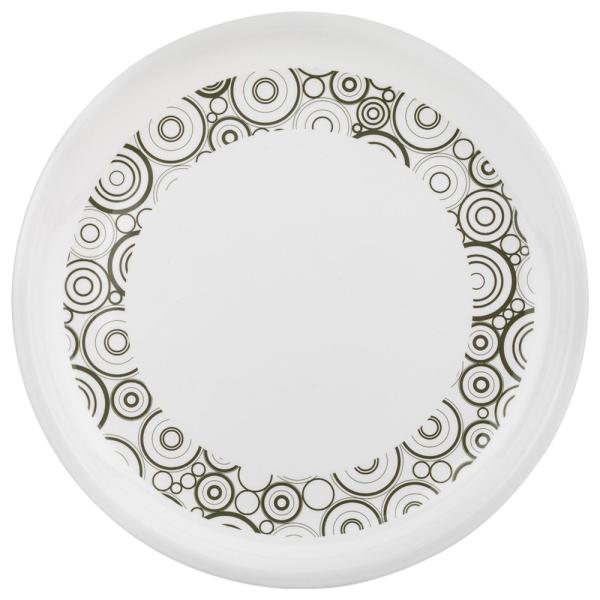 SignoraWare Circle Scapes White Round Plastic Half Plate 20.5 cm (Set ...